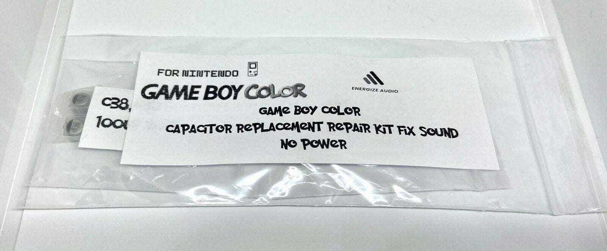 Game Boy Color 3 X Capacitor Repair Kit To Fix No Sound & No Power GBC ...